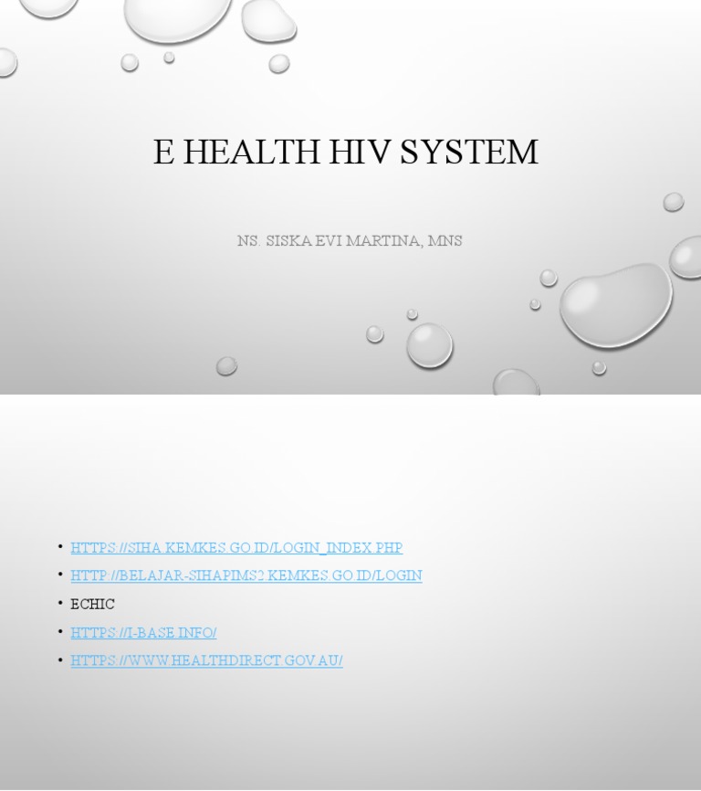 E Health HIV System | PDF
