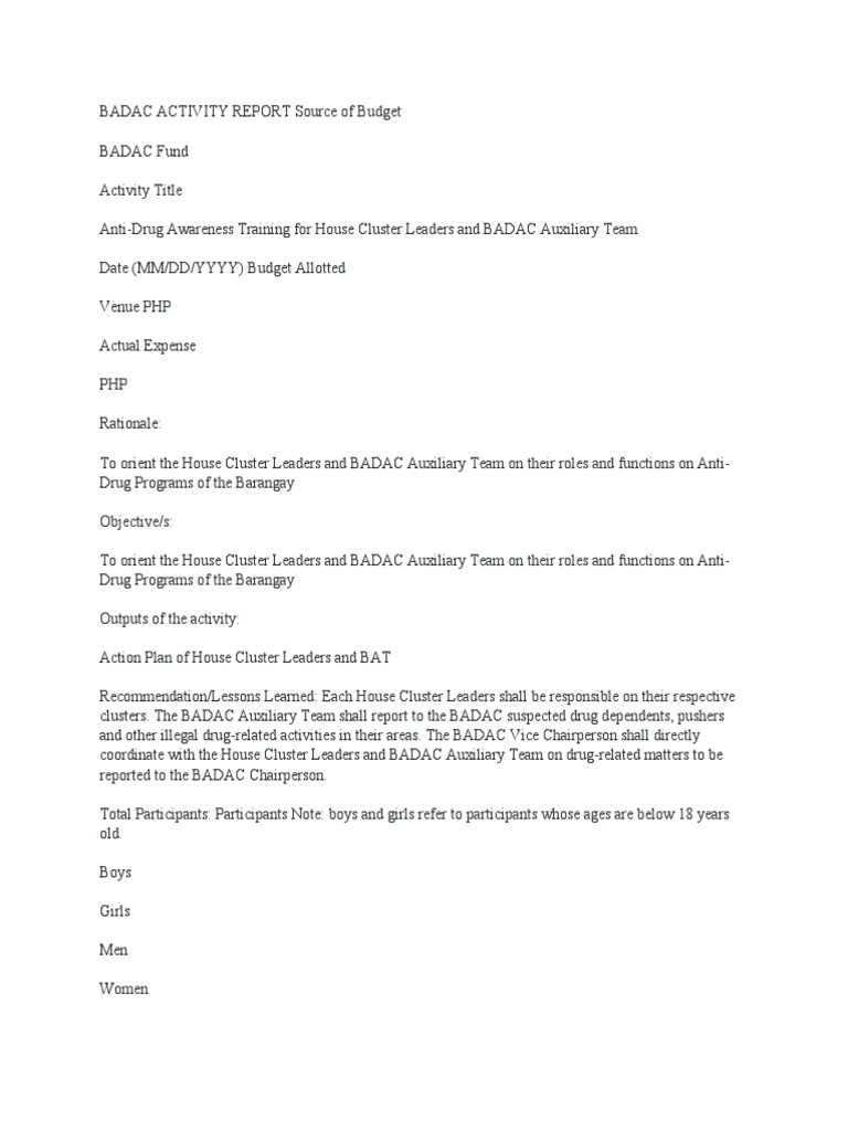 Badac Activity Report 2022 | PDF | Substance Abuse | Drug Rehabilitation