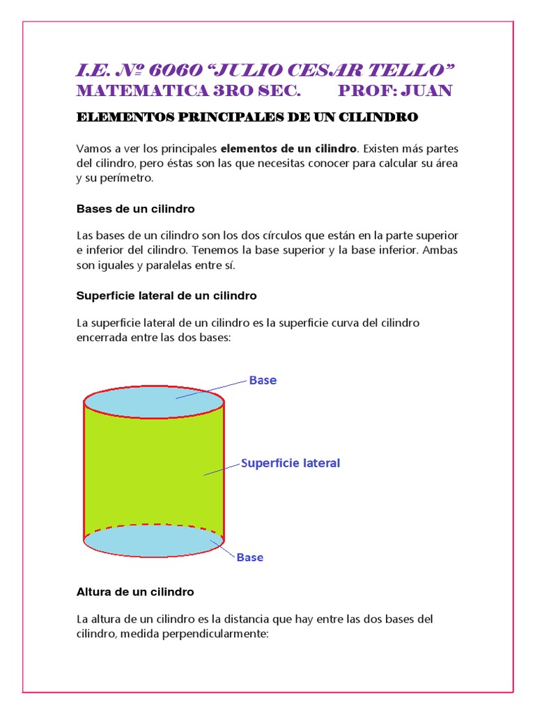 EL CILINDRO | PDF | Pi | Zona