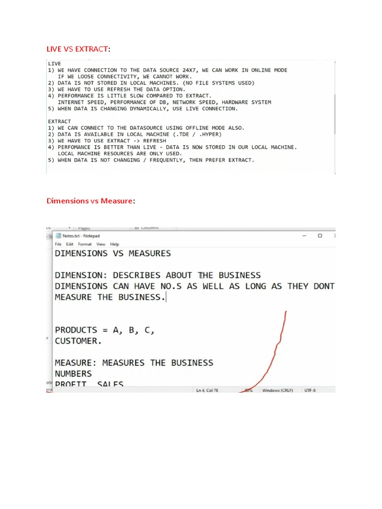 Tableau Notes | PDF | Data | Computer File