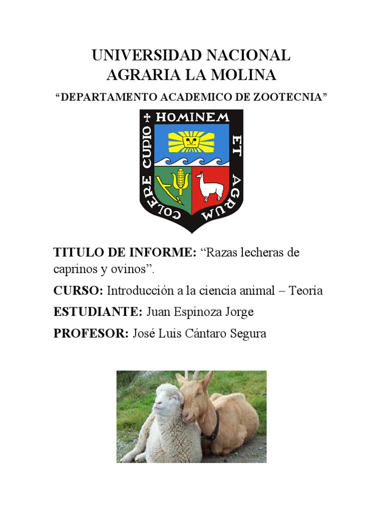 Razas Lecheras de Caprinos y Ovinos | PDF | Cabra | Oveja