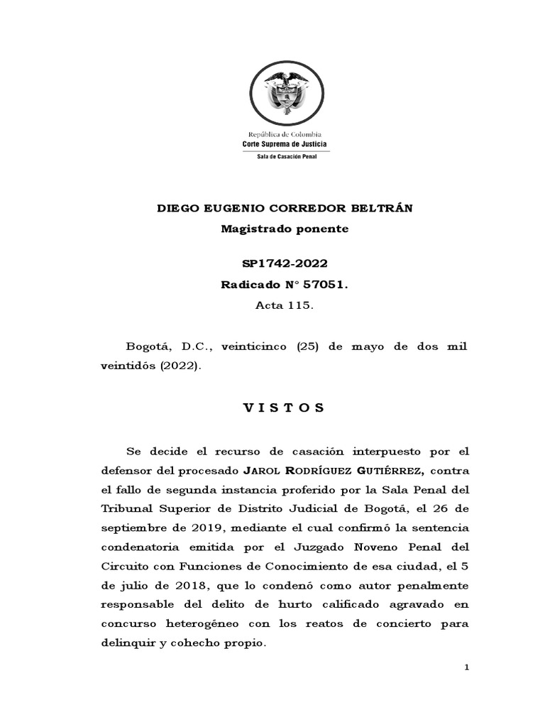 Cohecho | PDF | Sentencia (ley) | Queja