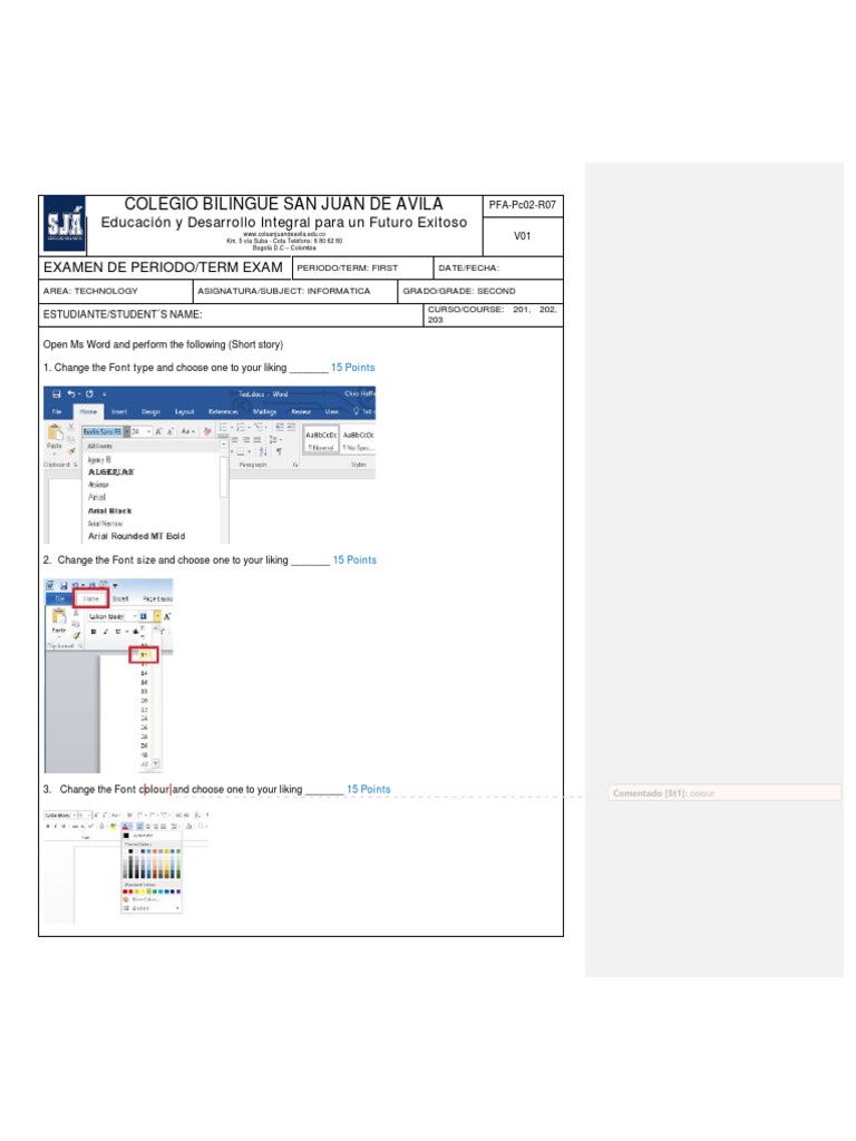 PFA-Pc02-R07 V01 EXAMEN DE PERIODO FIRST 2 | PDF