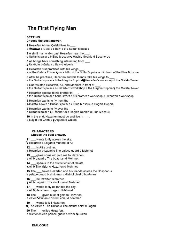 The First Flying Man TEST | PDF