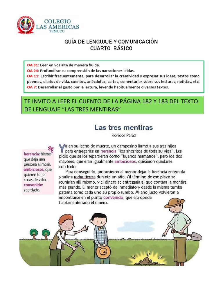 Guía para desarrollar habilidades de lectura, escritura y comprensión ...