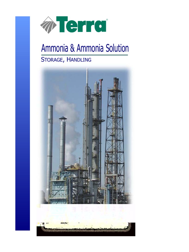 Ammonia Properties and Handling | PDF | Ammonia | Pump