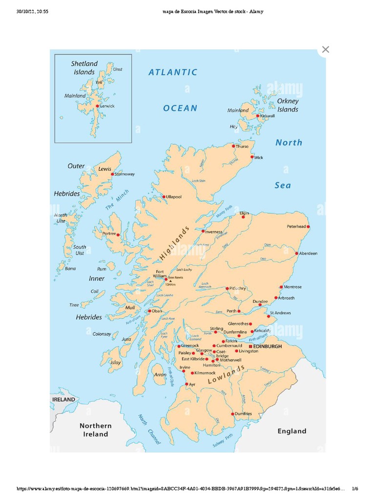 Mapa de Escocia | PDF