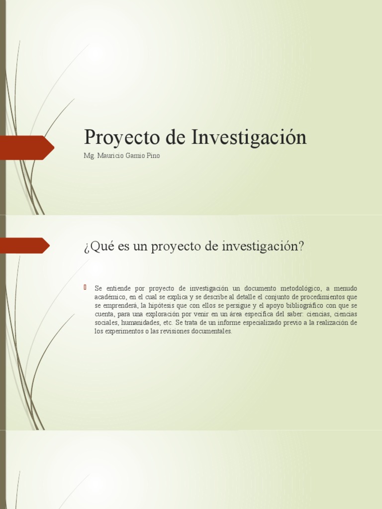 Proyecto de Investigación | PDF | Crecimiento personal y profesional | Ciencia y matemáticas