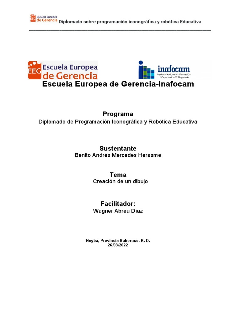 Creando un dibujo con Scratch | PDF | Scratch (lenguaje de programación ...