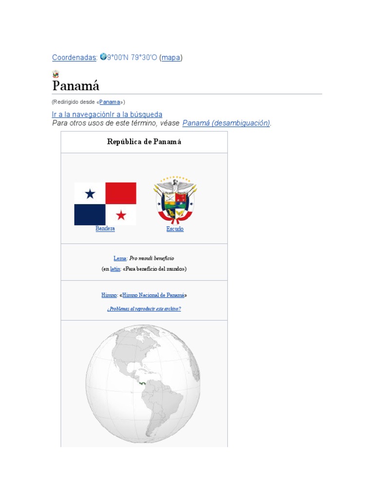Panamá | PDF | Panamá