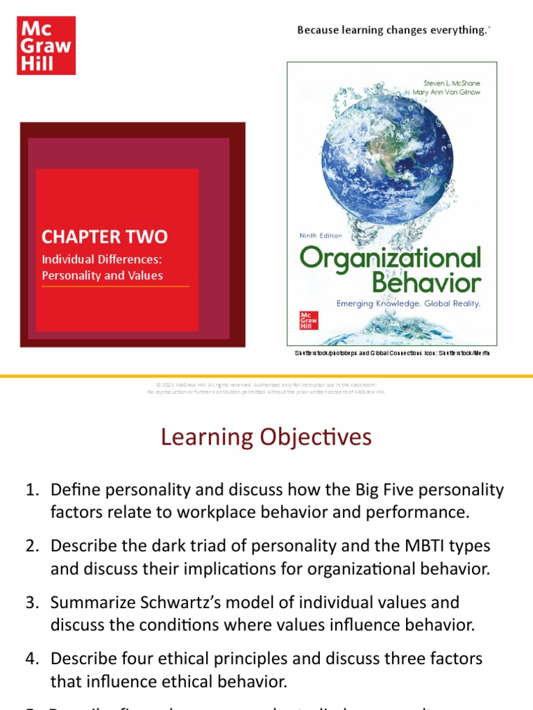 Chapter Two: Individual Differences: Personality and Values | PDF ...