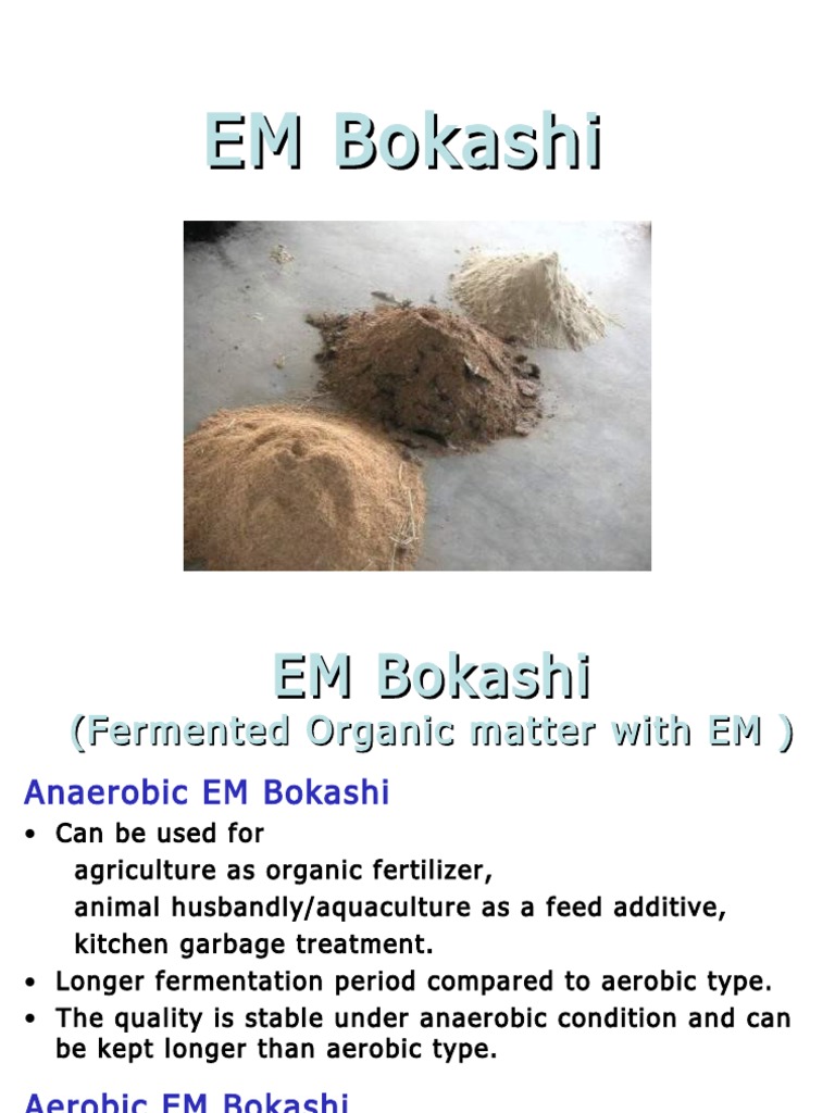 Baja EM Bokashi | PDF | Compost | Food Industry
