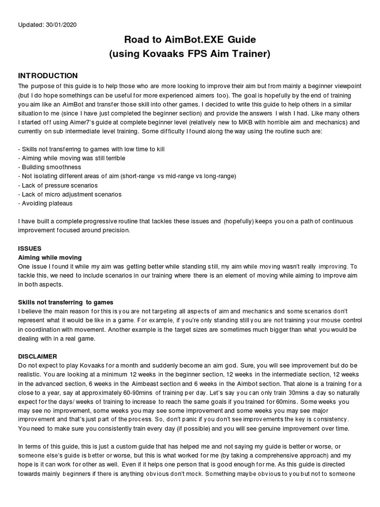 AimBot - EXE Guide | PDF | Accuracy And Precision