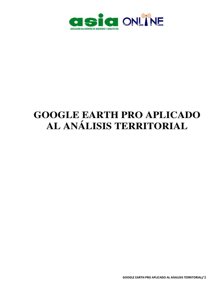 Parte 1. Manual - Google Earth Pro 2020 | PDF | Sistema de información ...