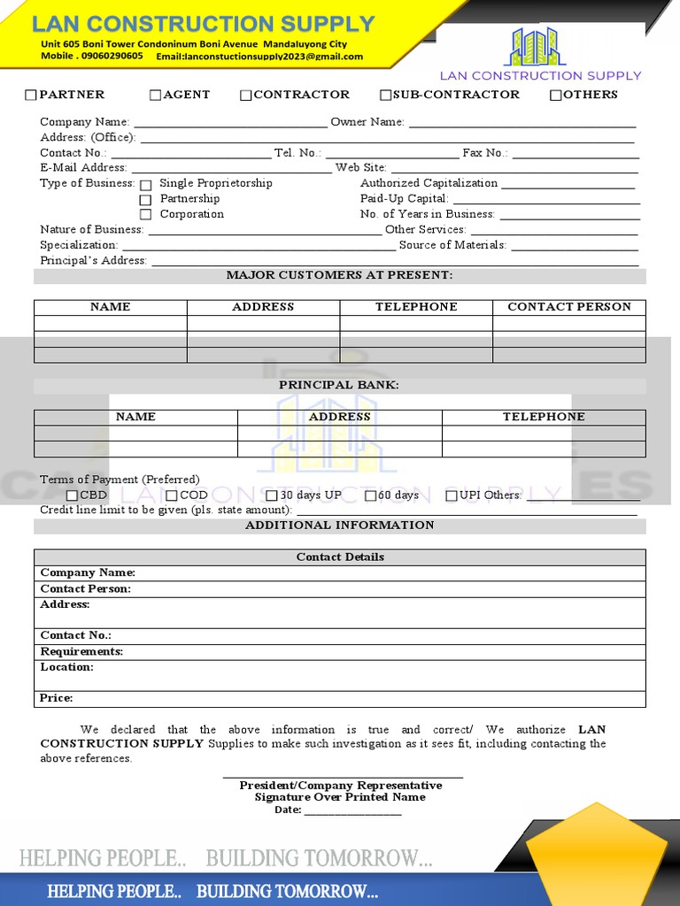 Accreditation Form 2023 | Download Free PDF | Business | Sole ...