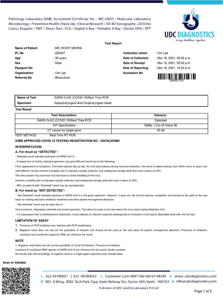 Rohit Nehra Reports | PDF | Health Sciences | Virology