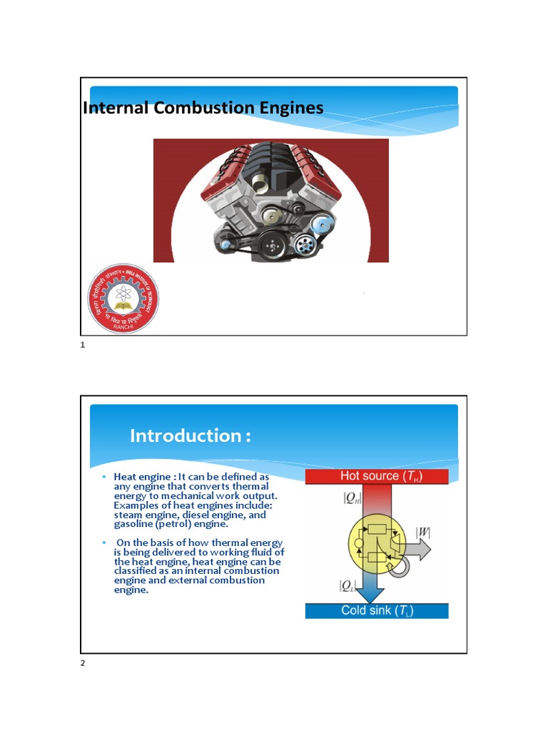 IC Engine Notes | PDF | Internal Combustion Engine | Engines