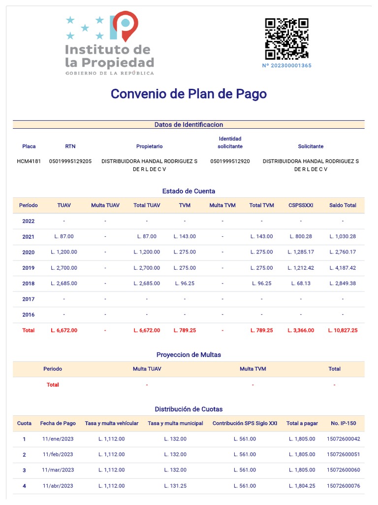 Plan de Pagos Instituto - Cliente Taller | PDF