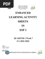 ESP1 Q1 Week 3 Worksheet 1 | PDF