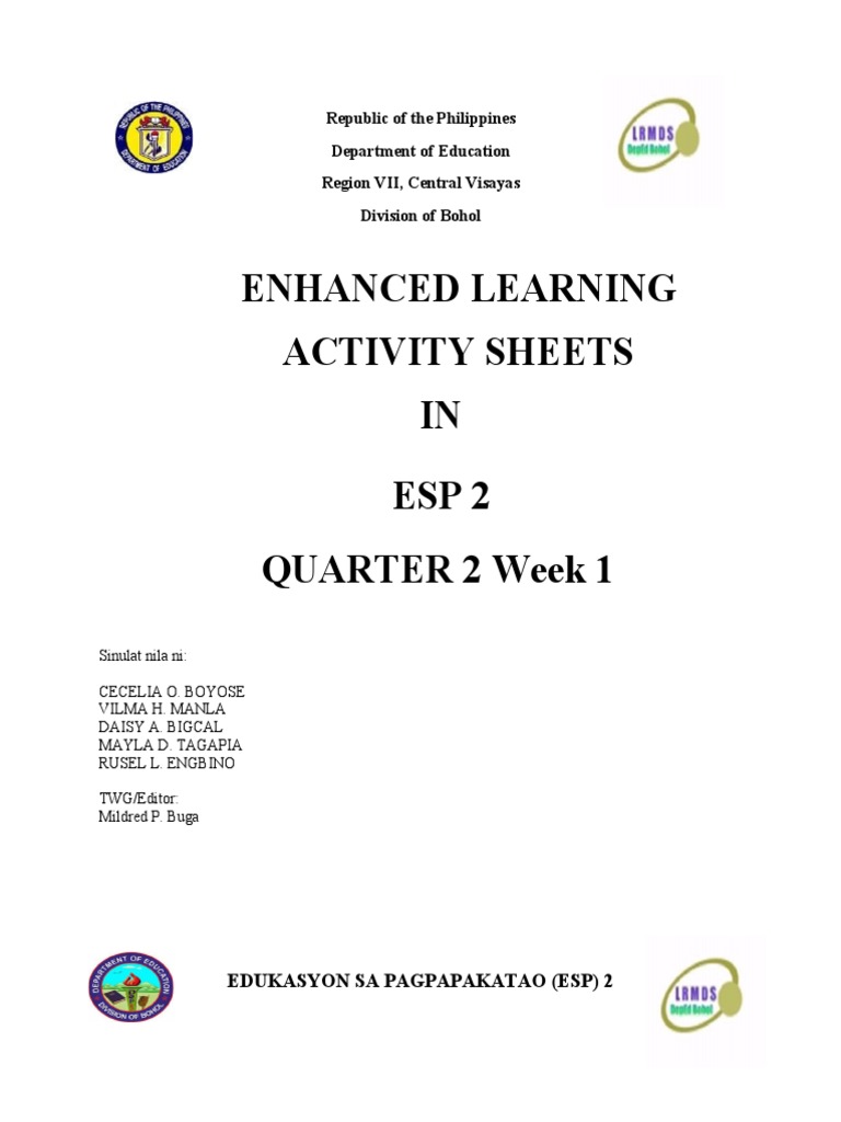 ESP2_Q2_LAS_Week-1 OK | PDF