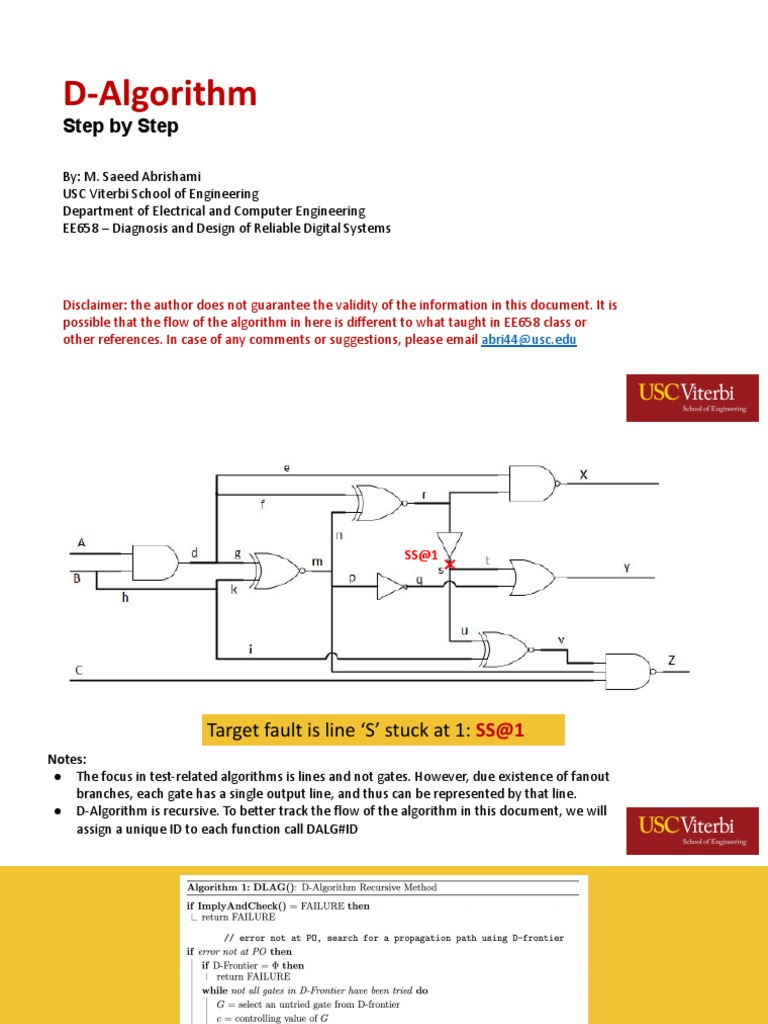 D Algorithm V301 Pdf Mathematical Logic Algorithms 6838