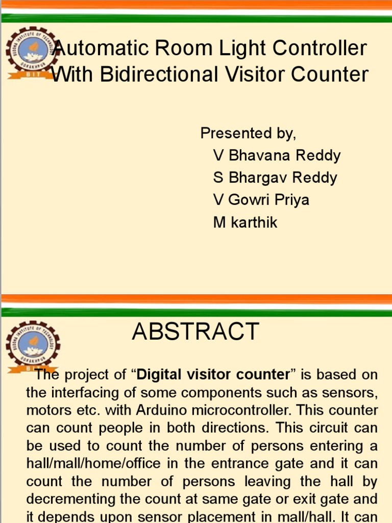 Bidirectional Visitor Counter with Light Control | PDF | Relay ...