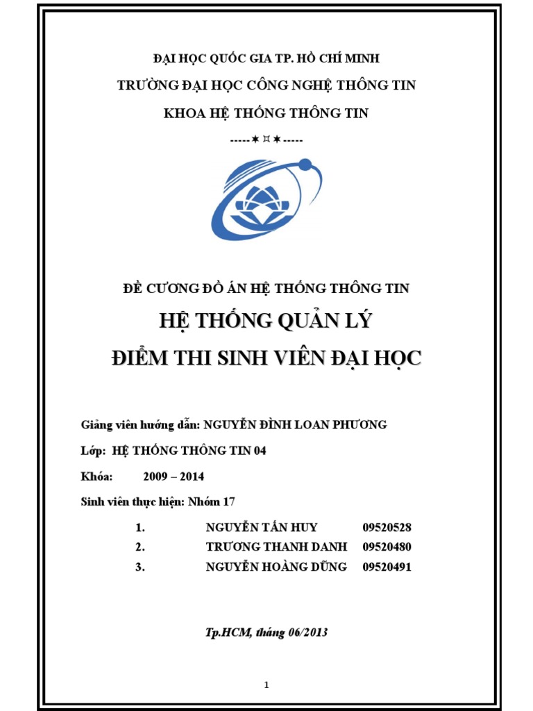 (123doc) - Do-An-He-Thong-Thong-Tin-He-Thong-Quan-Ly-Diem-Thi-Sinh-Vien-Dai-Hoc | PDF