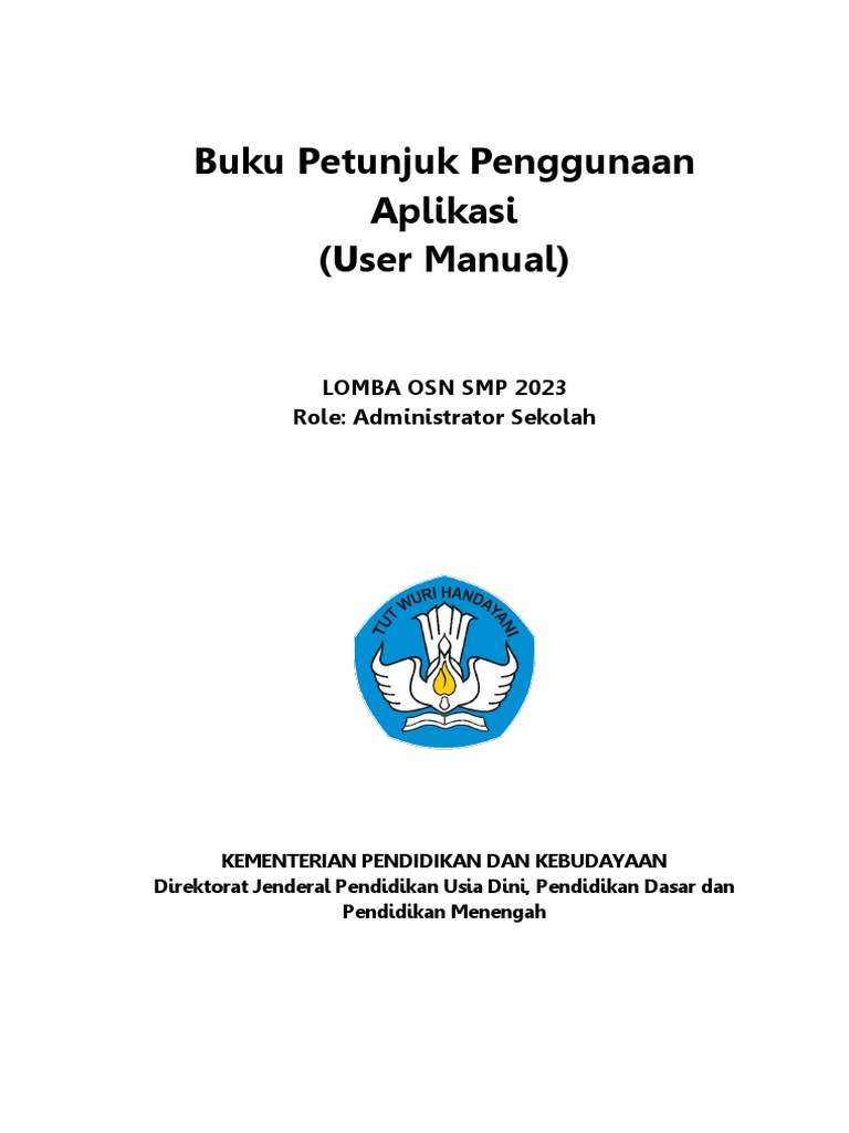 Panduan Aplikasi Admin Sekolah Ajang Talenta Osn Smp 2023 Pdf