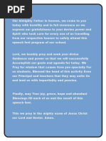 Opening Prayer For Seminars | PDF