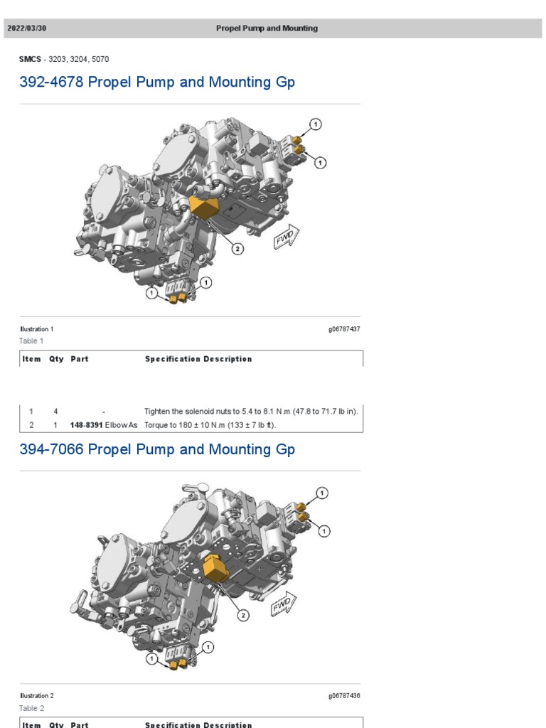 2022/03/30 Propel Pump and Mounting | PDF
