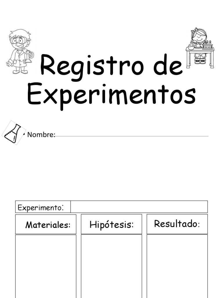 Registro de Experimentos: - Nombre | PDF | Ciencia y matemáticas ...