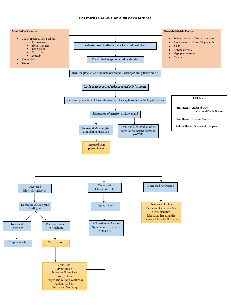 Pathophysiology of Addison'S Disease: Non-Modifiable Factors ...