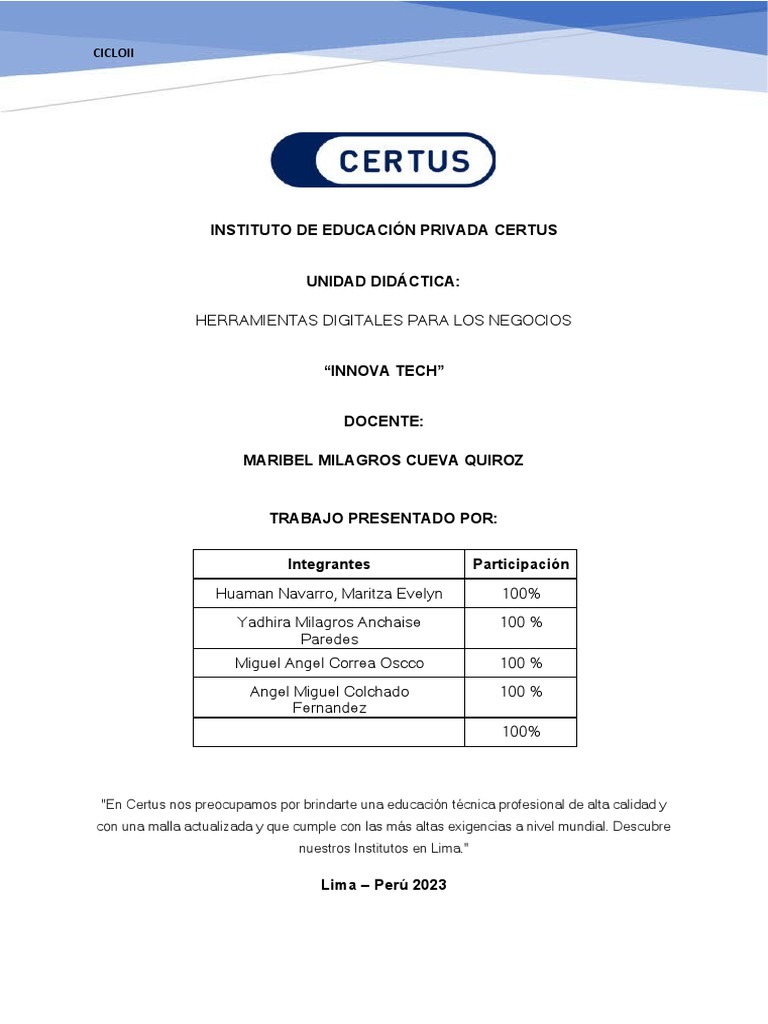 Innova Tech | PDF | Las compras en línea | Página web