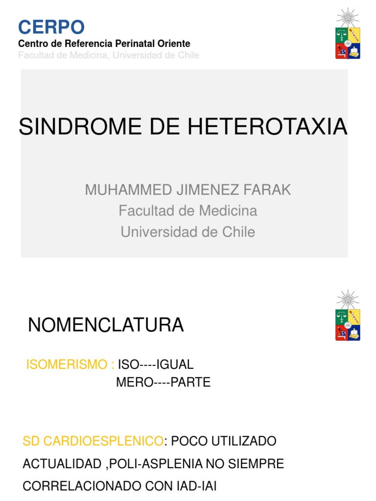 Sindrome de Heterotaxia DR Muhammed Jimenez Farak - Archivo | PDF ...