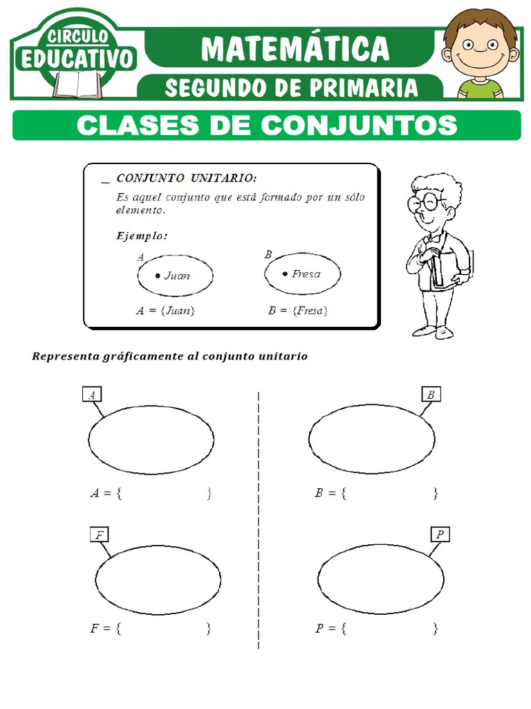 Representa Gráficamente Al Conjunto Unitario: Circulo Educativo | PDF