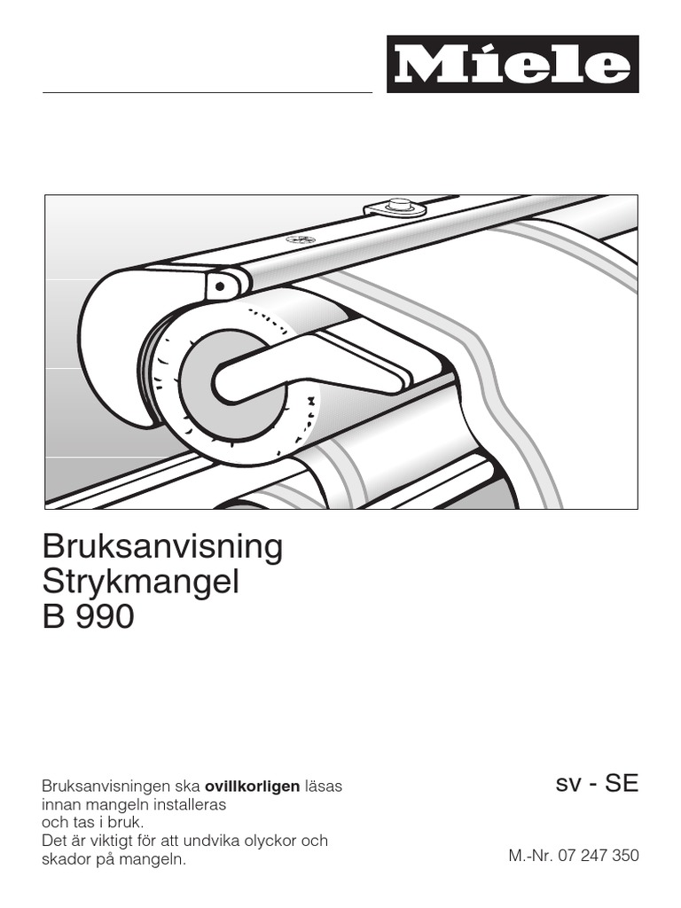 Miele Varmmangel B990 | PDF
