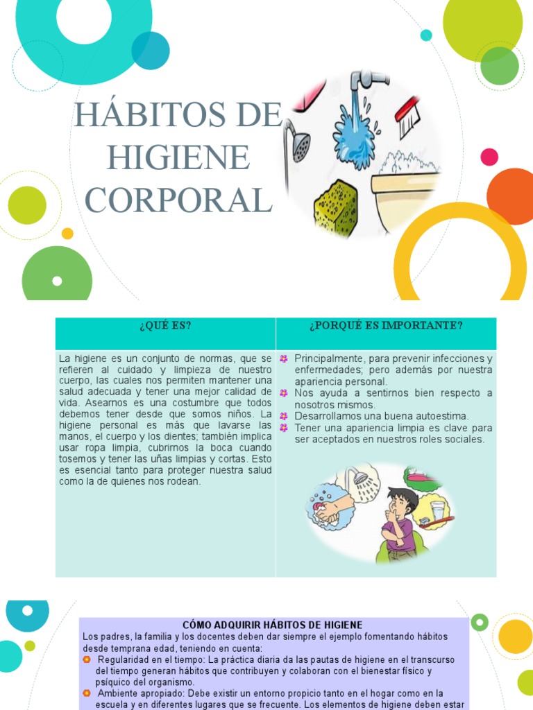 Hábitos de Higiene Corporal | PDF | Higiene | Higiene oral