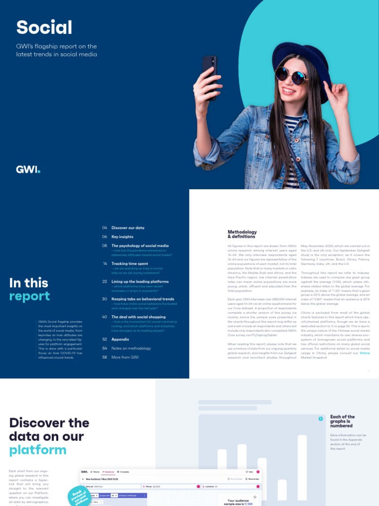 Social Media Report - GWI | PDF | Social Media | Popular Culture ...