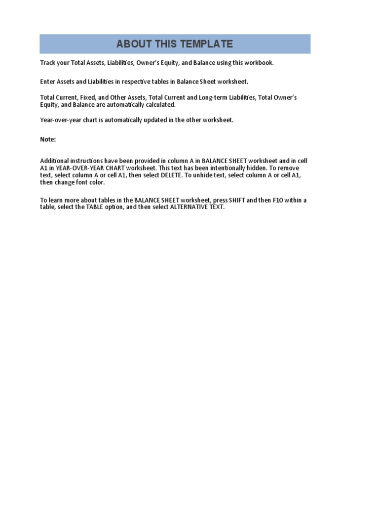 Balance Sheet (Simple) 1 | Download Free PDF | Balance Sheet | Worksheet