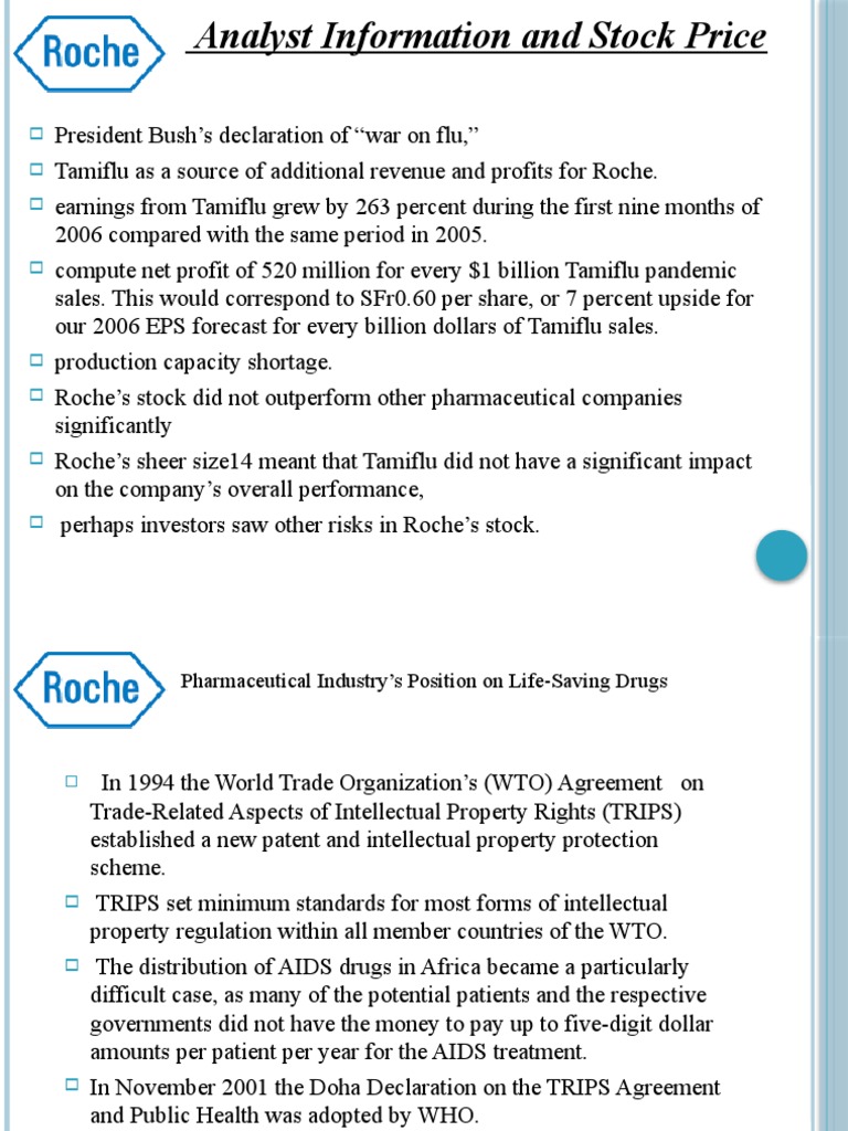 Roche Case Study Shantanu | PDF | Trips Agreement | Pharmaceutical Industry