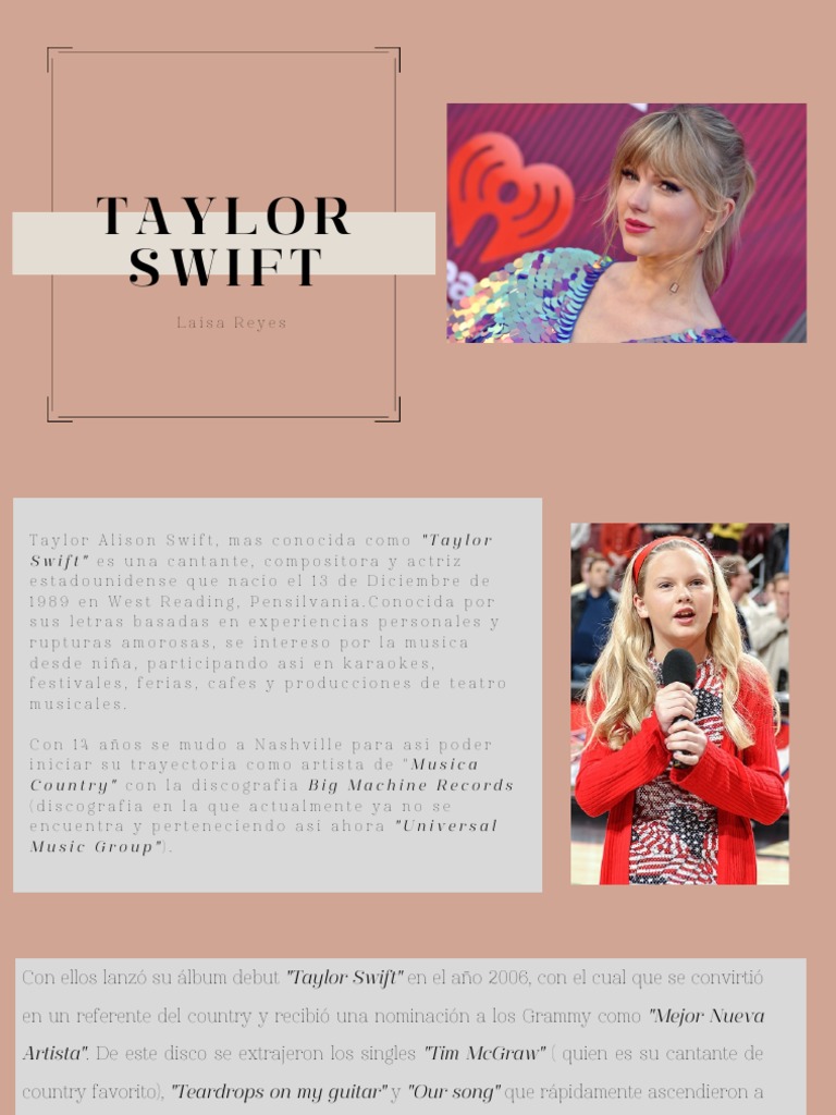 La trayectoria musical y los éxitos de Taylor Swift, una de las ...