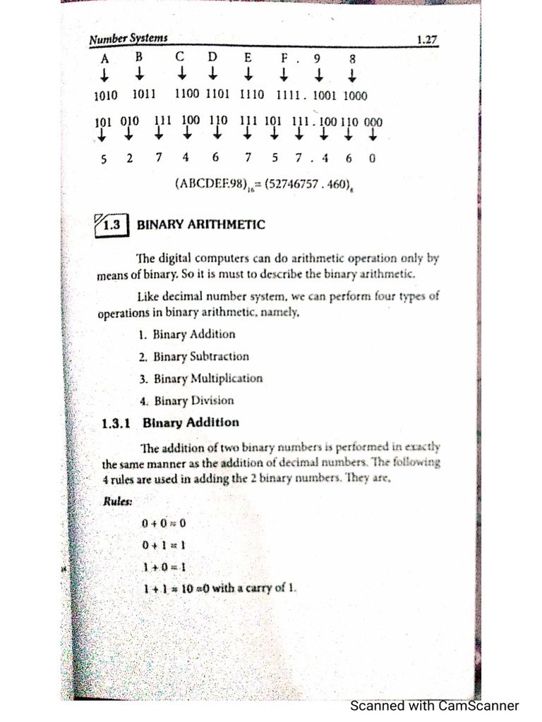 Binary Arithmetic & Logic Gates | PDF