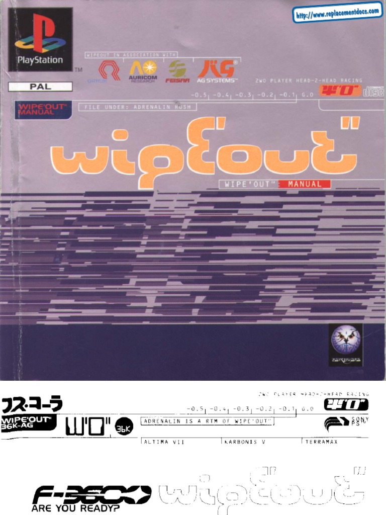 Wipeout - UK Manual - PSX | PDF
