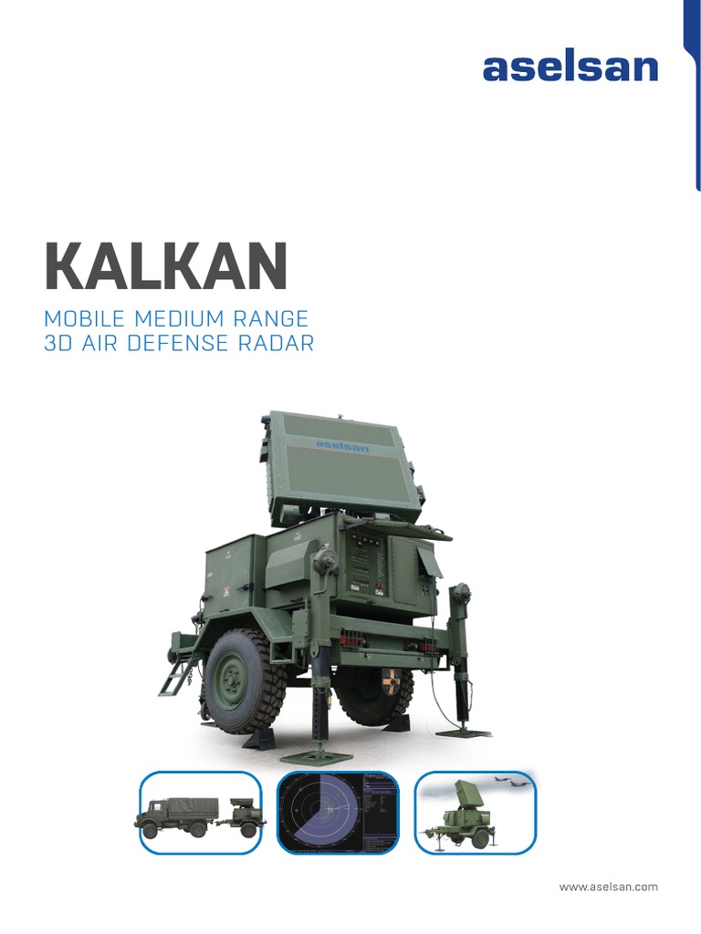KALKAN Mobile Medium Range 3D Air Defense Radar: A Compact and Powerful ...