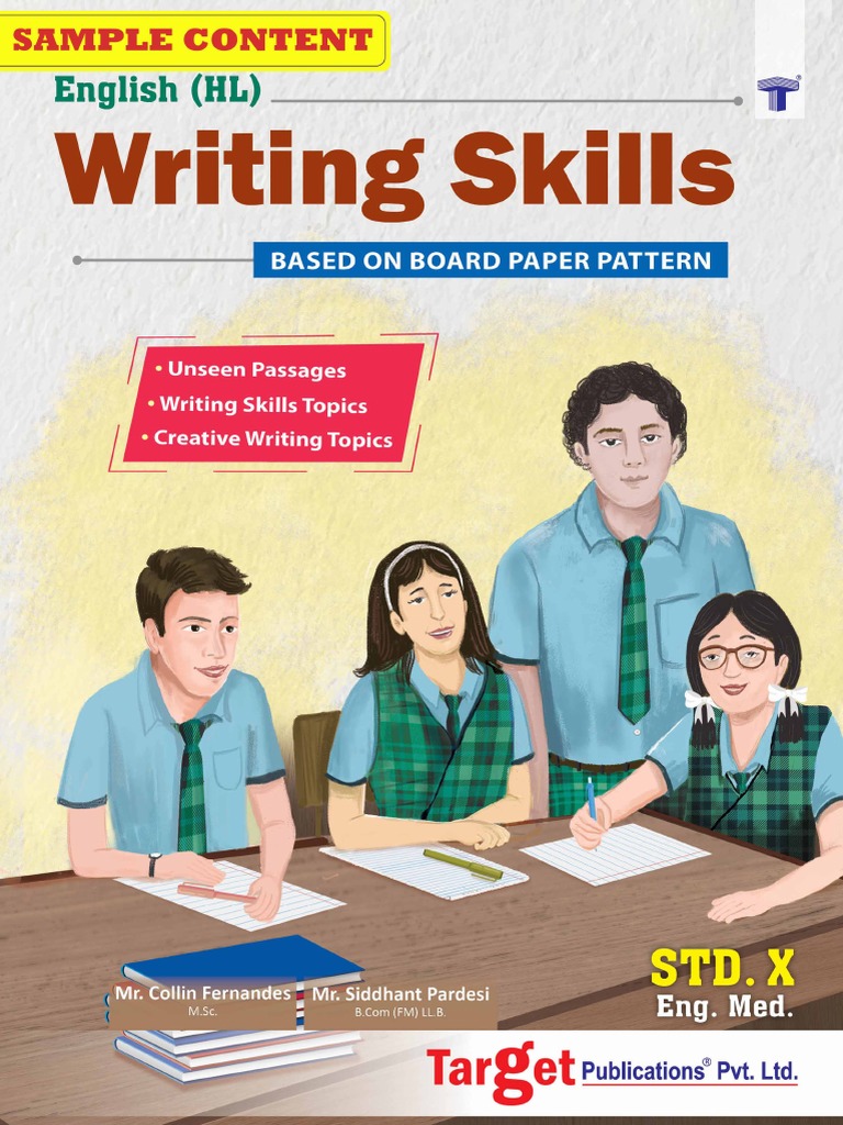 Sample PDF of STD 10th English Writing Skills Book For English Medium | PDF | Question | Reading ...