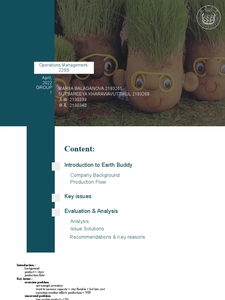 Earth Buddy | PDF | Inventory | Automation