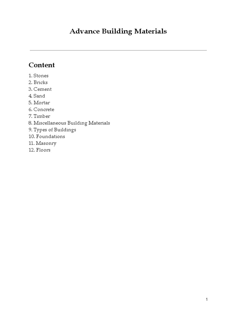 Advance Building Materials | PDF | Cement | Rock (Geology)