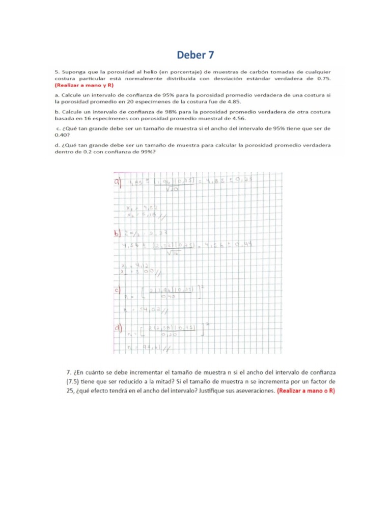 Deber 7 Estadistica | PDF