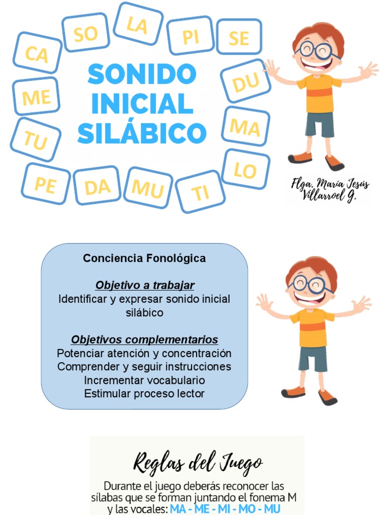 Conciencia Fonológica: Sonidos Iniciales | PDF