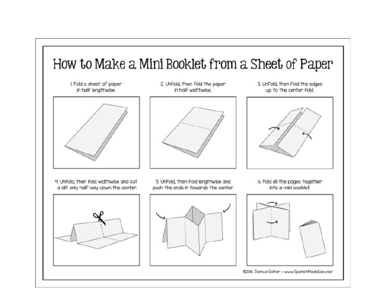 Instructions on how to fold a storybook | PDF